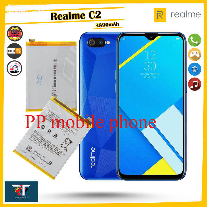 แบตเตอรี่ REALME C2 Battery RMX1941, RMX1945 ( 100% Original ) | Model: BLP721 3890mAh มีประกัน ...