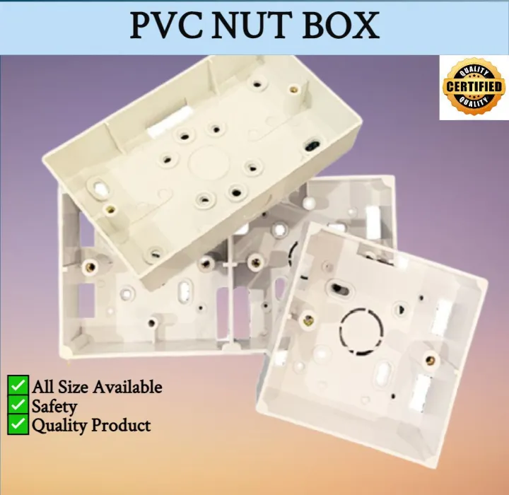 PVC Box Surface Type Nut Box/ Electrical Box/ Base 3x3 / 3x7 / 3x10 ...