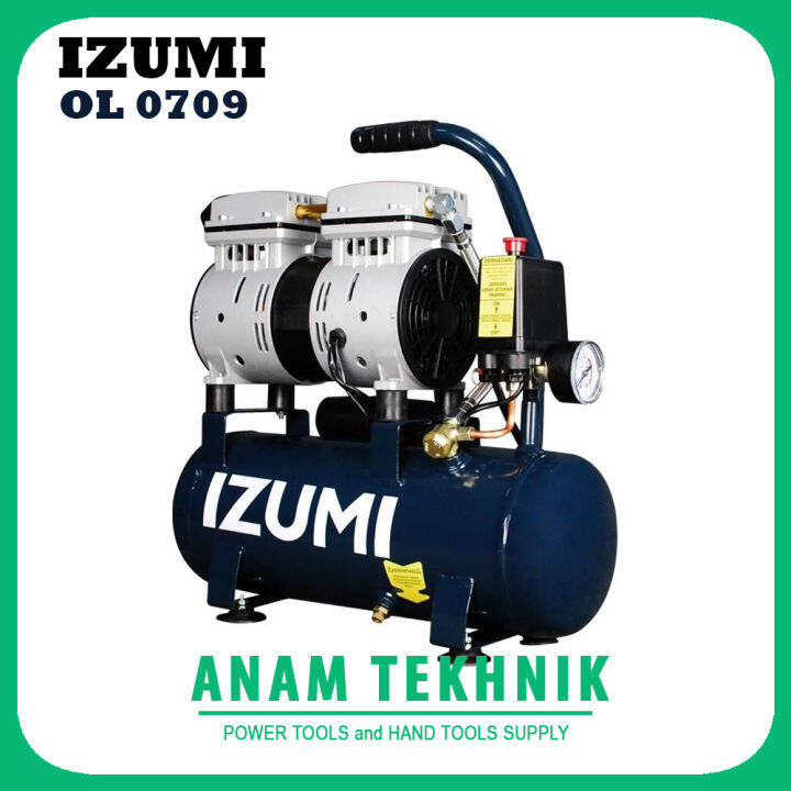 IZUMI Oil Less Compressor New Listrik Kompresor Angin OL 07-09 | Lazada ...