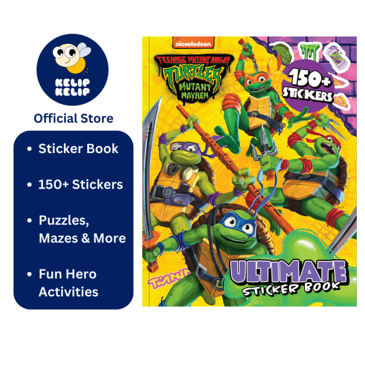 Teenage Mutant Ninja Turtles Ultimate Sticker Book For Kids With ...