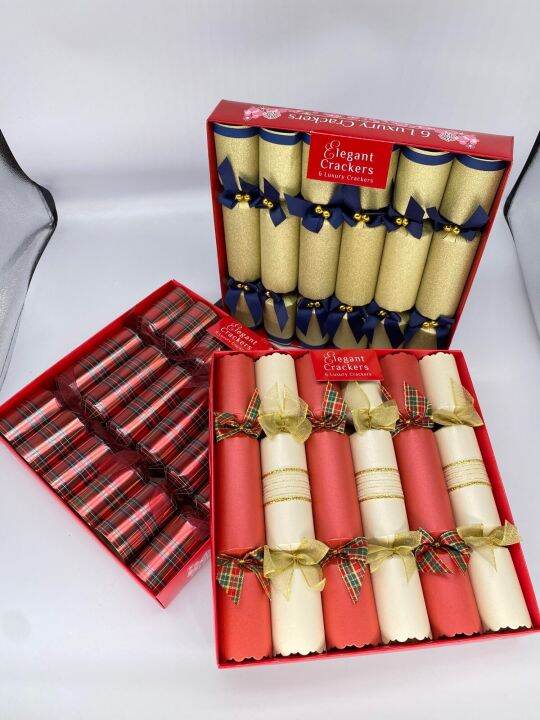 CHRISTMAS LUXURY CRACKERS 6's ( 12 per pc ) READY STOCK | Lazada PH