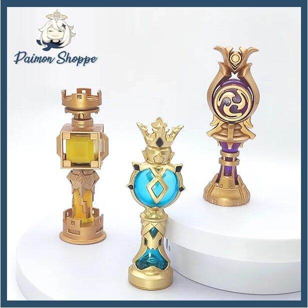 Genshin Impact Gnosis Figure Merch Venti, Zhongli, Raiden Shogun 9cm ...