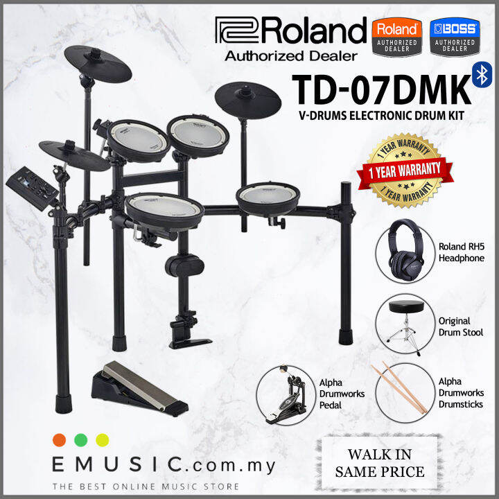 Roland TD-07DMK V-Drums Electronic Drum Kit Digital Drum (TD07DMK / TD07 DMK) | Lazada