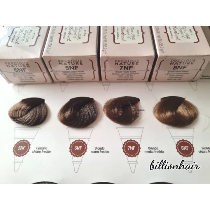 ♞Alfaparf Precious Nature color creme 60ml ยาย้อมผมปกปิดผมขาวปราศจาก ...