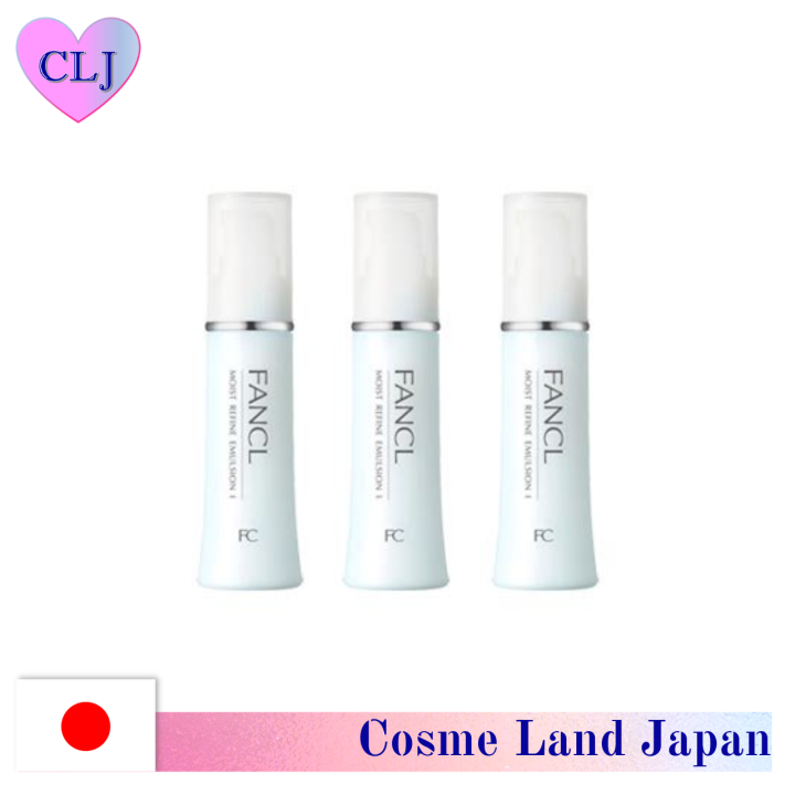 Japan FANCL Moist Refine Emulsion I Refreshing [30 ml] x 3 Additive-free Normal skin Oily skin ...