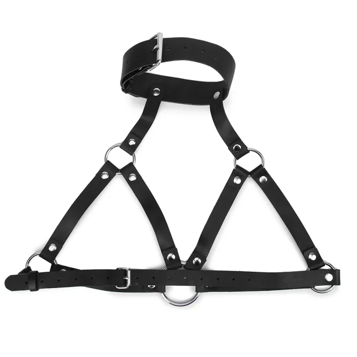 ใหม่มาถึงPunkหนังFlirtชุดชั้นในสตรีเข็มขัดเอวPUหนังปรับได้Body Chest ...