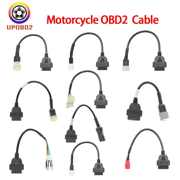 OBD2 Motorcycle Connector Cables Motorbike Obd 2 Extension cable Harley ...