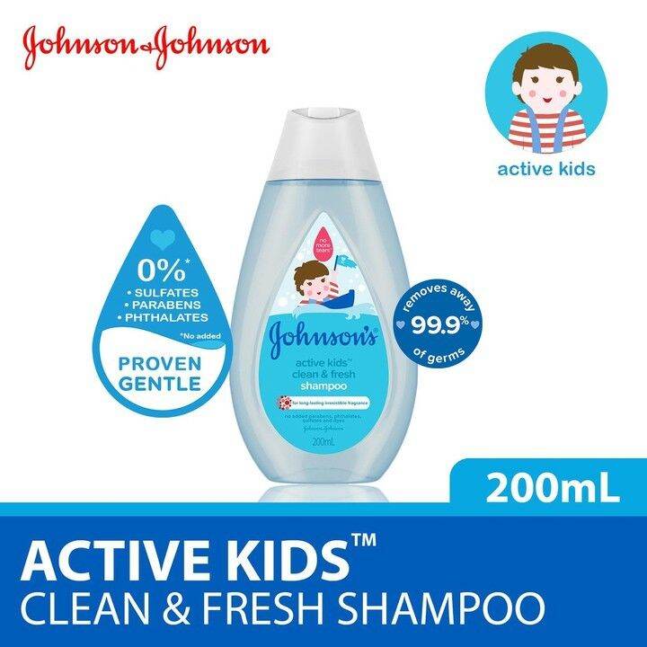 Johnson's Baby Active Kids Clean & Fresh Shampoo 200ml | Lazada