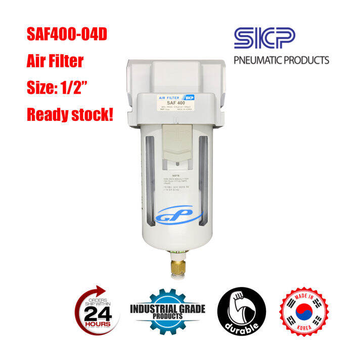 SAF400-04D SKP Pneumatic Air Filter 10Bar 1/2" Auto Drain | Lazada
