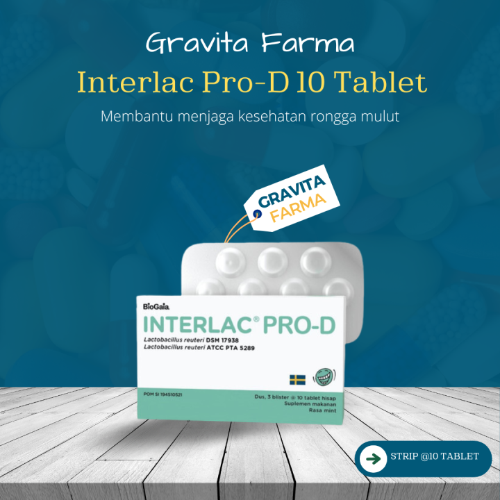 Interlac Pro-D 10 Tablet Hisap | Lazada Indonesia