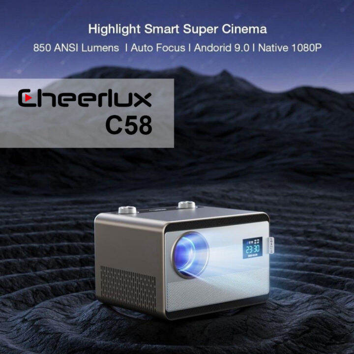 Cheerlux C58 Proyektor 850 Ansi Autofocus Lumens FHD 1080P | Lazada ...