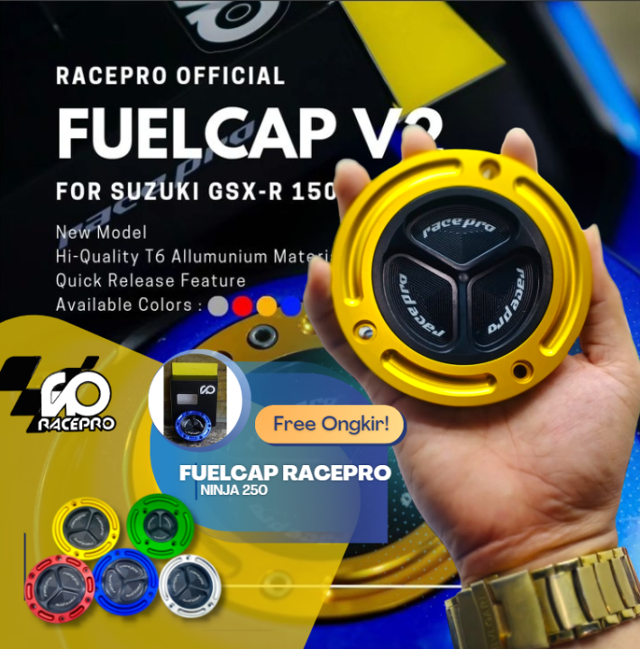 New Fuel Cap Tutup Tangki Kawsaki ninja 250 gold racepro | Lazada Indonesia