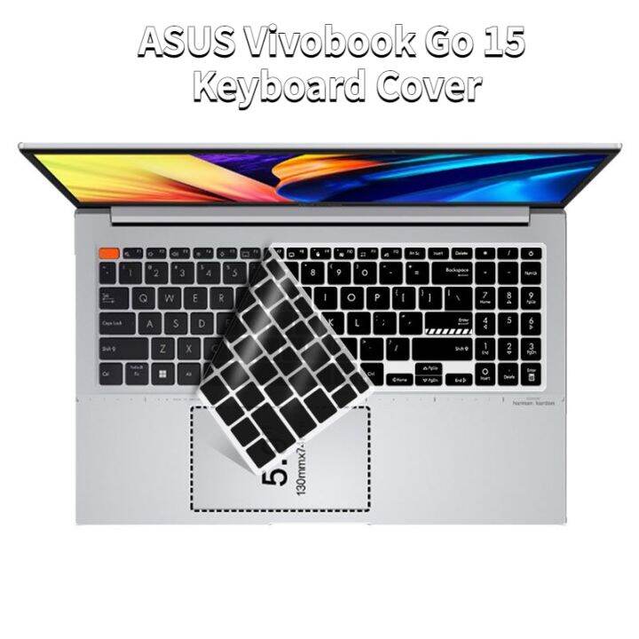 New ASUS Vivobook Go 15 Keyboard Cover E1504F Silicone Laptop Keyboard ...