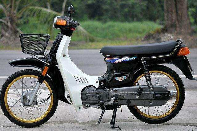 กันลาย Suzuki RC100 ตะข่ายเหล็ก สีดำชิ้นส่วนอะไหล่ดั่งเดิม ของแท้ ...