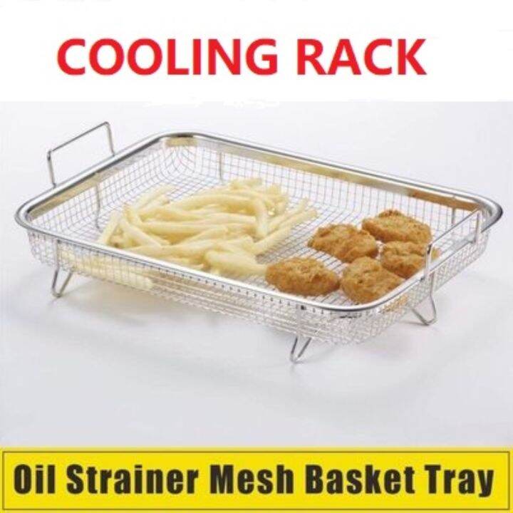 UD 2 IN1 STAINLESS STEEL MESH RACK OVEN TRAY OIL DRAIN BEST COOKING ...