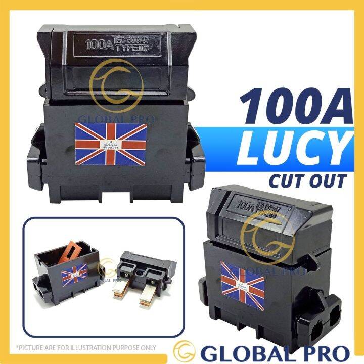 [TNB] LUCY 100A 250V/ 415V Cut Out Unit With Fuse TNB Meter Kwh | Lazada