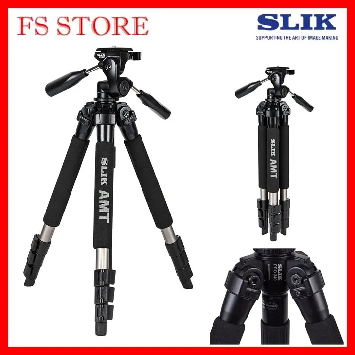 SLIK ORIGINAL PRO 340DX TRIPOD ( WITH SH-705E HEAD) | Lazada