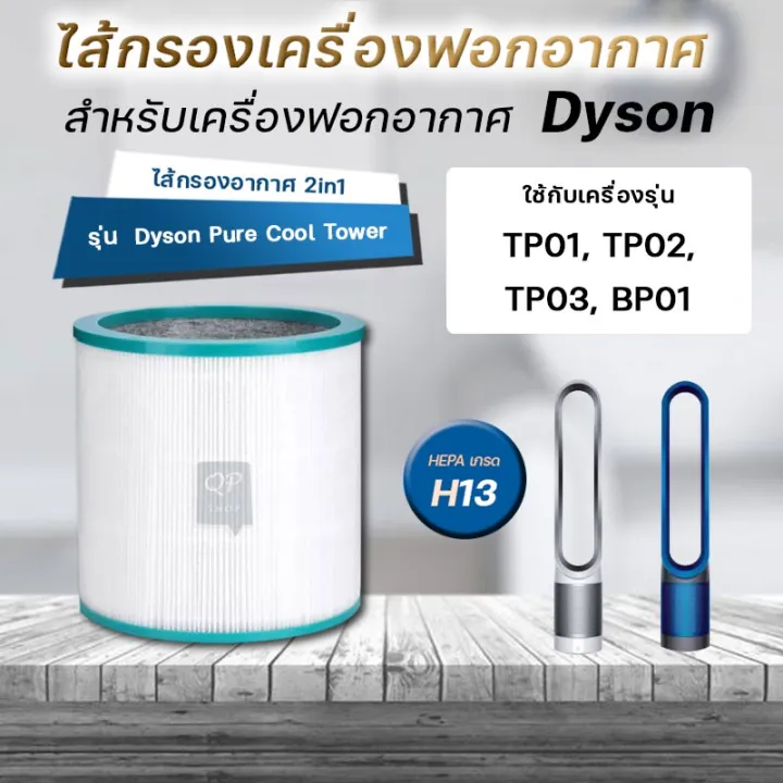 ( Promotion+++ ) Dyson ไส้กรองเครื่องฟอกอากาศ Dyson Pure Cool Tower รุ่น TP01, TP02, TP03, BP01 ...