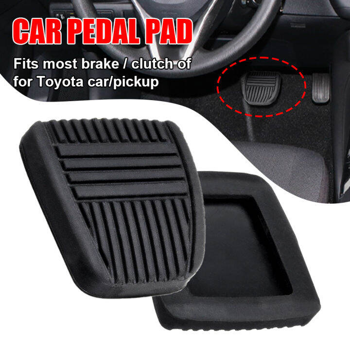 1pc Black Brake Clutch Pedal Pad Rubber Cover Trans Vehicles For Toyota ...