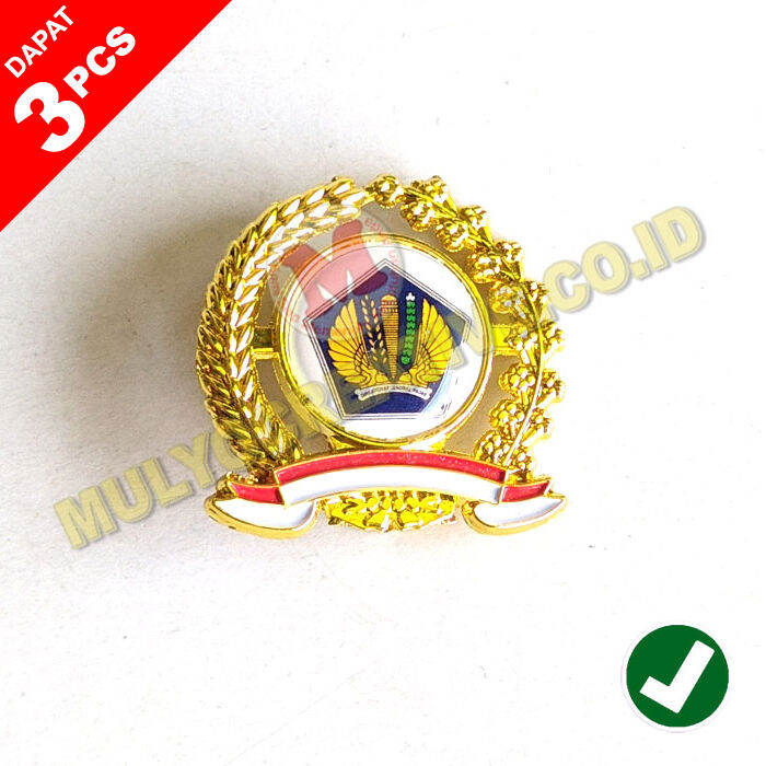 Pin Dirjen Pajak Pin Logo Dirjen Pajak Pin Model Padi Kapas /3Pcs ...