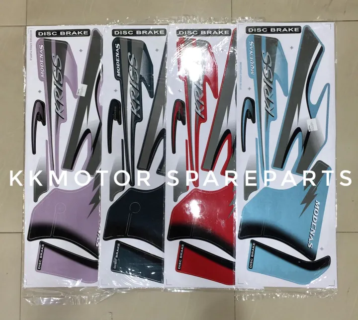 MODENAS KRISS 100 /KRISS 2/KRISS FL (10) BODY STICKER SET | Lazada