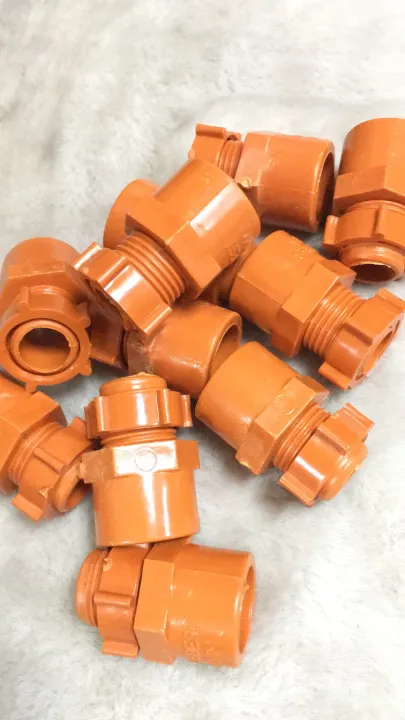 PVC ORANGE MALE ADAPTER WITH LOCKNUT 1/2 3/4 1INCH | Lazada PH