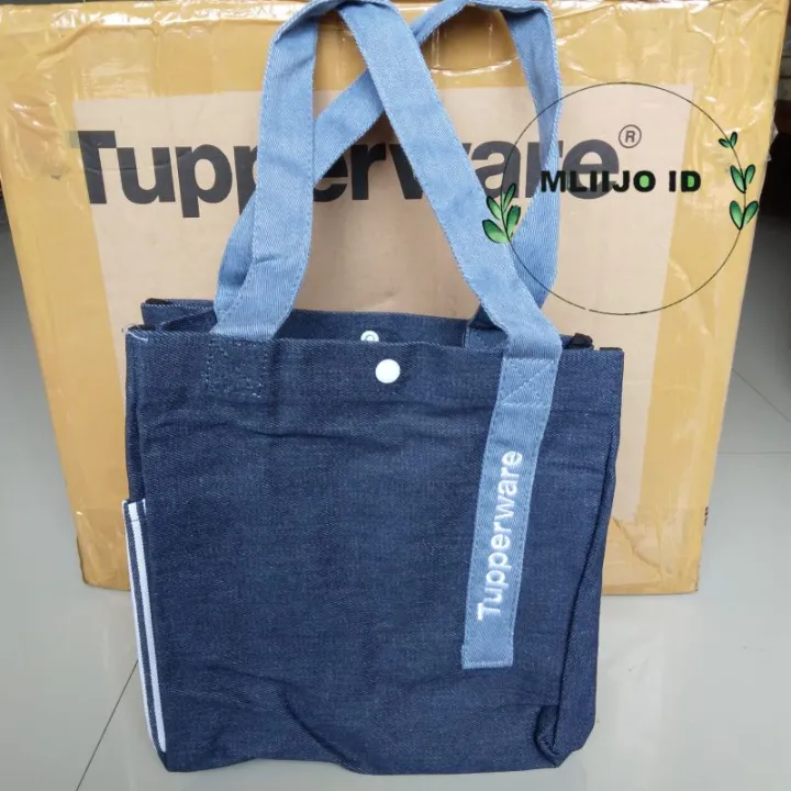 Tupperware Jeans Bag Jolly Power tas bekal tebal | Lazada Indonesia
