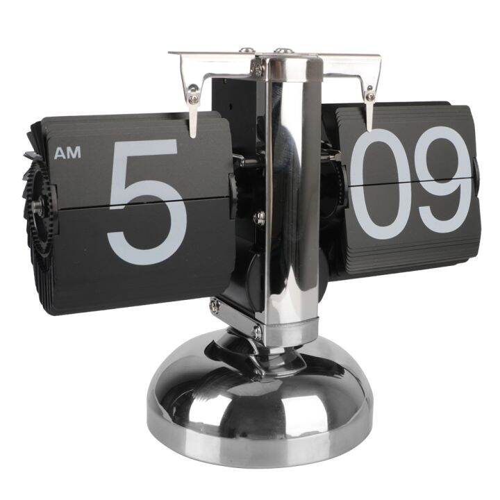 Auto Flip Digital Clock Operated Quartz Clock Home Decors Retro Flip ...