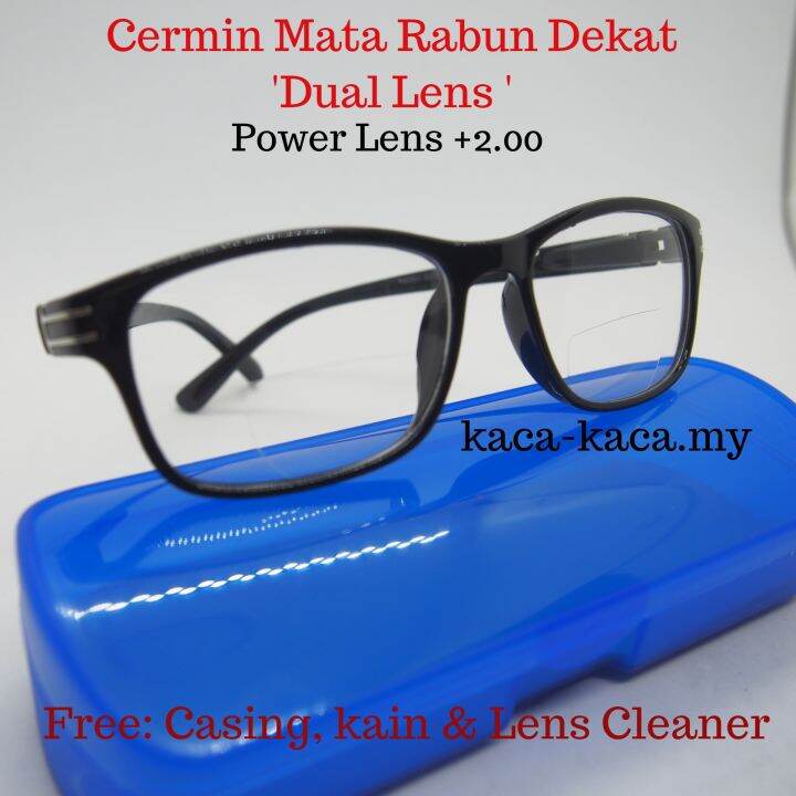 Ready Stock!! Spek Membaca / Spek Rabun Dekat, Dual Lens, Power Lens +2 ...