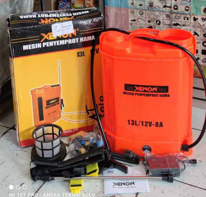 Tangki Semprot Hama Elektrik Xenon 13 Liter New Type Electric Sprayer ...