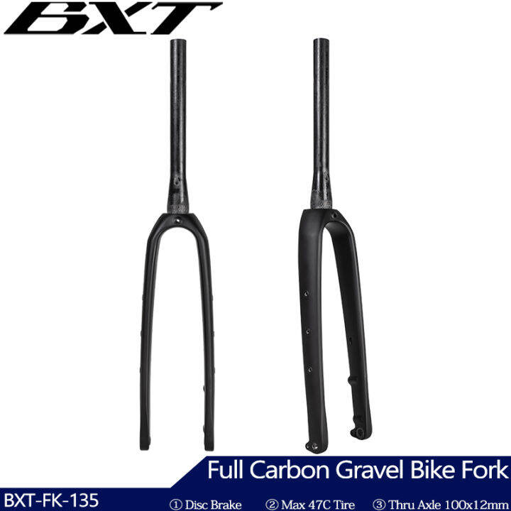 Full Carbon Gravel Bike Fork 700C Disc Brake MTB Carbon Fork 27.5er ...