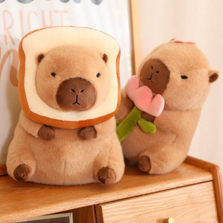 JOJO CASTLE Hot Fluffy Capybara Plush Doll 30/40cm Kawaii Capybara With ...