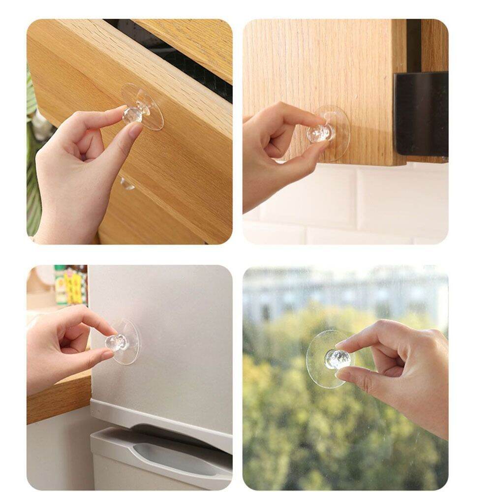 ตะขอแขวนอะคริลิค XHLXH แบบไม่เจาะลูกบิดประตูตู้ที่จับแบบดึงรูปทรงเพชร ...