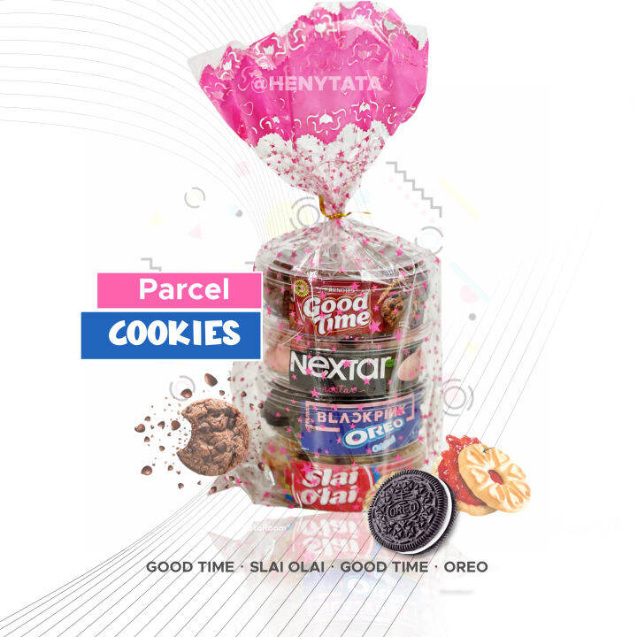 Paket Parcel Kue Lebaran Parsel Biskuit Toples 4 in 1 Bingkisan Oreo ...