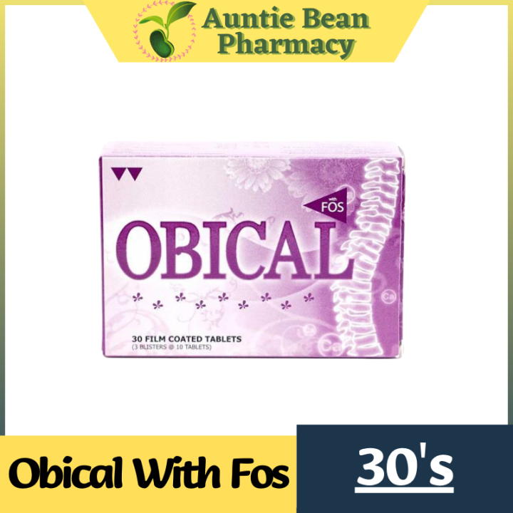 OBICAL 30s (Calcium + Vitamin D3) WITH FOS EXP:4/2024 | Lazada