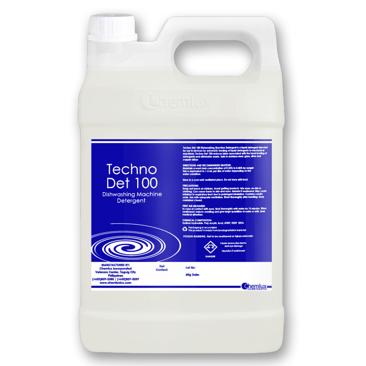 Dishwashing Machine Detergent TECHNO DET 100 4Li Container | Lazada PH