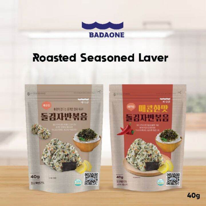 [สินค้าใหม่]seasoned dried laver สาหร่ายโรยข้าวอบแห้ง บาดาวอน ซีซัน ...