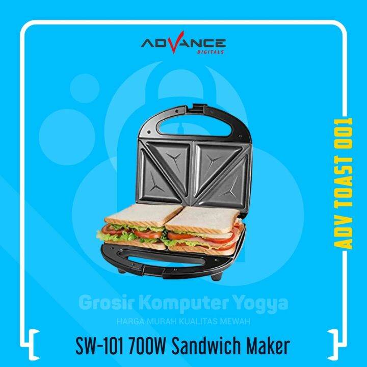 Advance SW-101 700W Sandwich Maker Mesin Pembuat Roti Lapis | Lazada ...