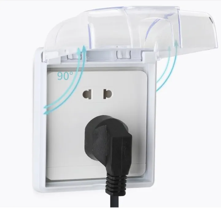 Waterproof Power Outlet Protector Cover 86 Type Switch Protection Box ...