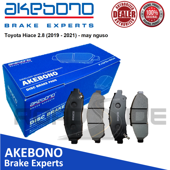 Akebono Front Brake Pads for Toyota All New Hiace 2.8 (2019 - 2021 ...