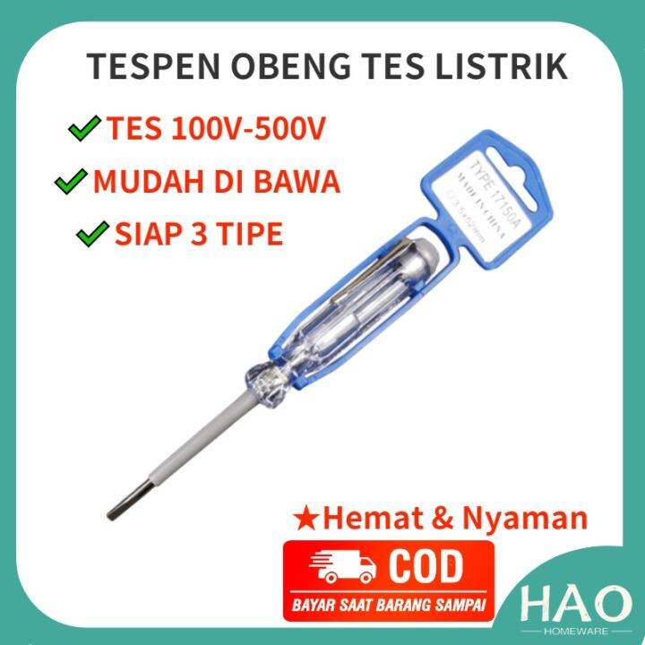 TESPEN/OBENG TES LISTRIK HAKAMITSU | Lazada Indonesia