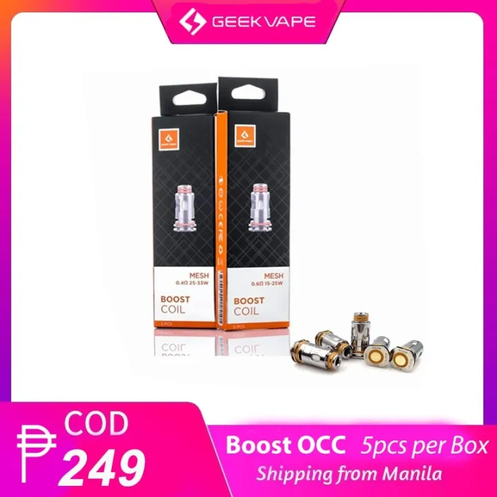 【5pcs/pack】 Geekvape Aegis Boost Occ Replacement Coils 0.4/0.6 Ohm For ...