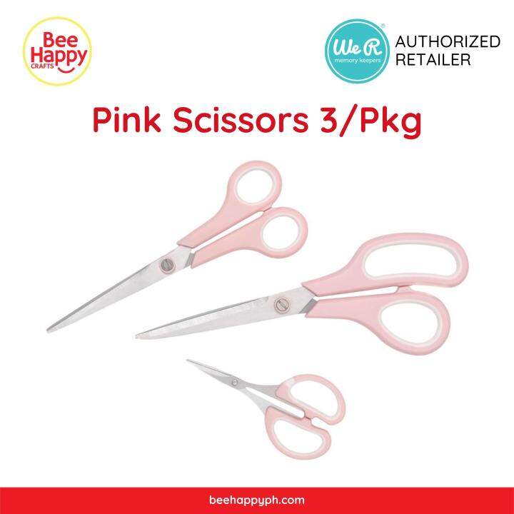 We R Memory Keepers Pink Craft Scissors 3/Pkg | Lazada PH