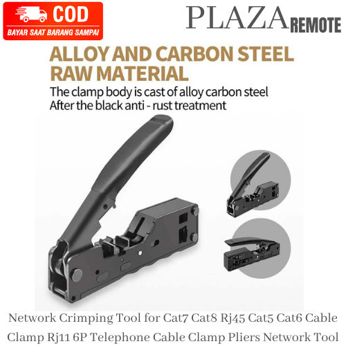 Crimping Network Tool for Cat7 Cat8 Rj45 Cat5 Cat6 Cable Clamp Pliers ...
