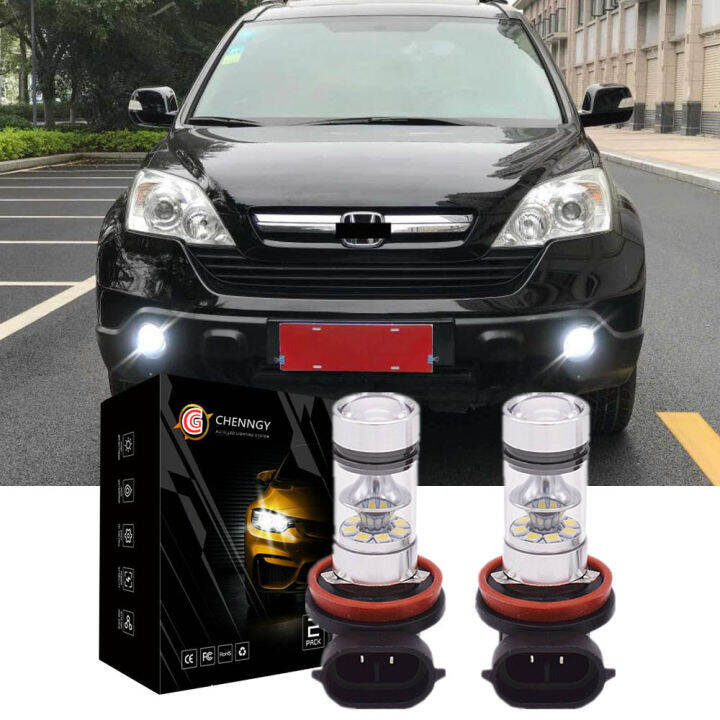 สำหรับ HONDA CRV CR-V SWA 2007 2008 2009 RE2 RE4-2Pc ไฟหน้ารถมอเตอร์ไซค์แบบ LED ชุด H11ไฟตัดหมอก ...