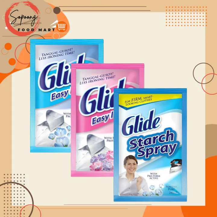 Glide Easy Iron with Fabric Protection Starch Spray Refill Pack 240ml ...