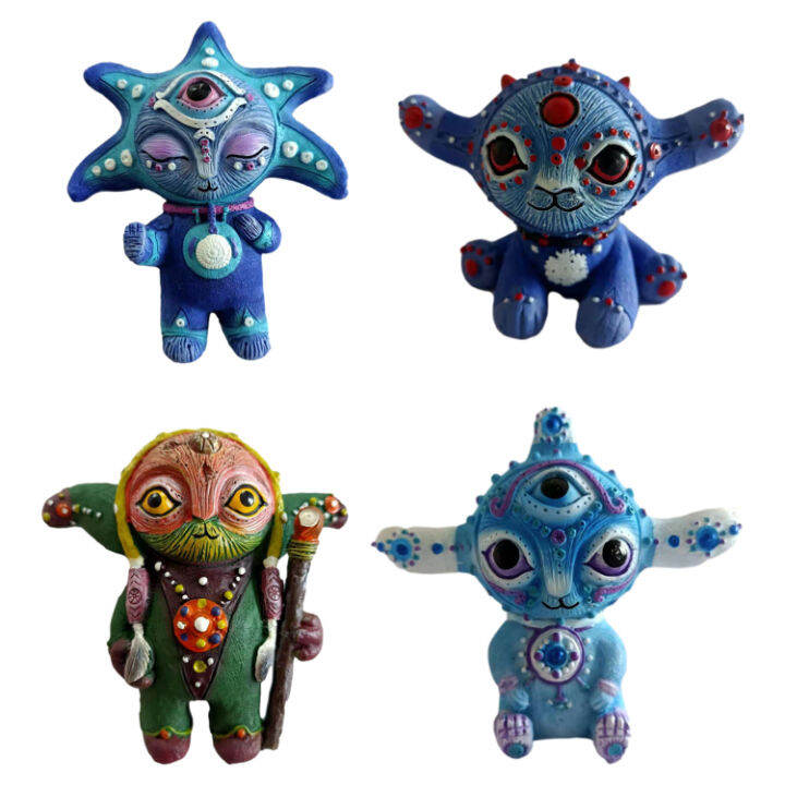 Miniature Fantasy World Creature Decorations Handmade DIY Elf Resin ...