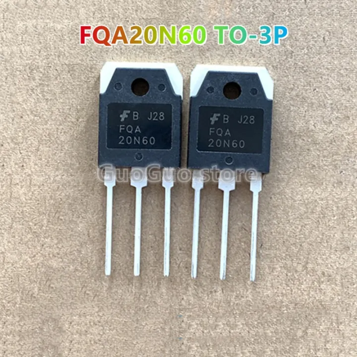 2Pcs FQA20N60 TO-3P 20N60 TO3P 20A/600V ทรานซิสเตอร์ MOSFET | Lazada.co.th