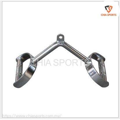 FT05 D Handle Row Bar (36.5cm) Wide Grip Seated Cable Attachment Double ...