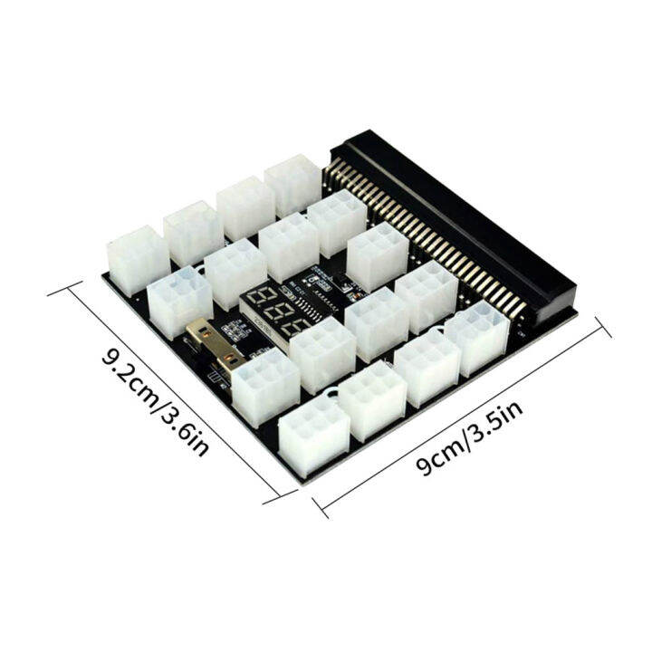 12x6PinPower Supply Breakout Board AdapterServer PSU GPU 1200W PCI-E ...